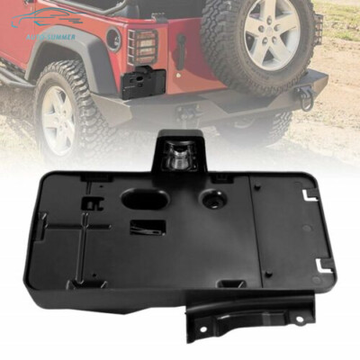Rear License Plate Mounting Holder Bracket&Light For Jeep Wrangler JK ...