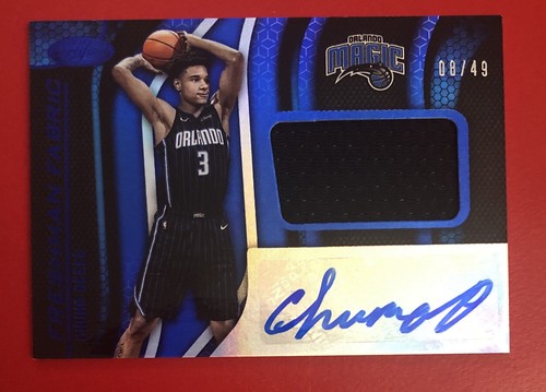 2019-20 Panini Certified Chuma Okeke /49 Freshman Fabric Auto Rookie RC ...