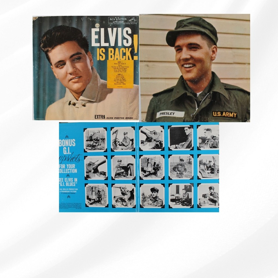 1960 U.S. Pressing (MONO) - Elvis Presley - Elvis Is Back vinyl LP (LPM ...