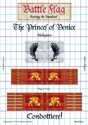 28mm Medieval Renaissance Italian Condottieri Flags. Malipiero & Venice ...