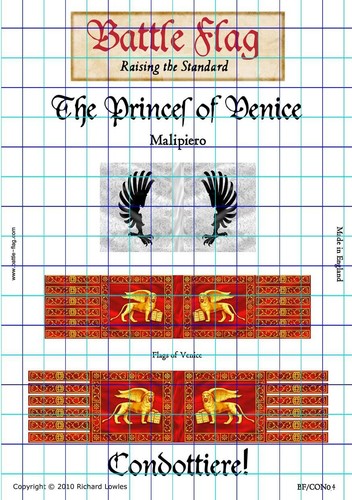 28mm Medieval Renaissance Italian Condottieri Flags. Malipiero & Venice ...