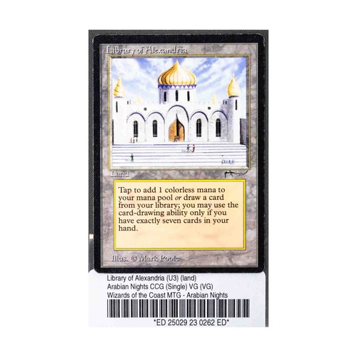 WOTC MtG Arabian Nights Library of Alexandria (U3) VG | eBay