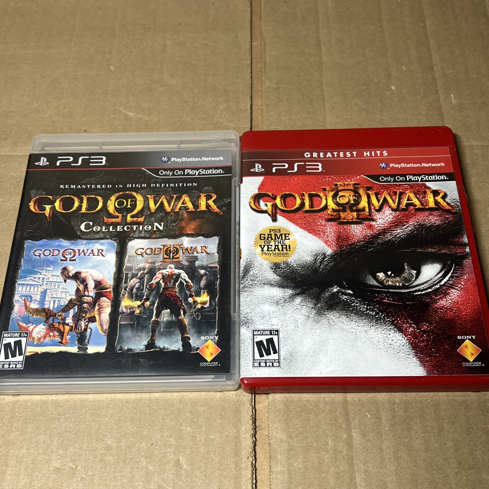 Lot Of 2 God of War Collection Trilogy 1, 2, & 3 (Playstation 3 PS3 ...