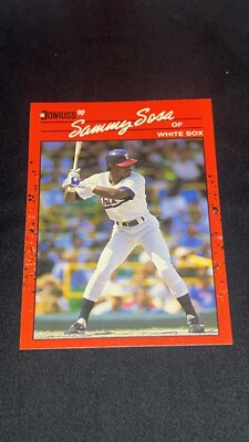 Sammy Sosa ROOKIE Card, 1990 Donruss #489; Error Card | eBay