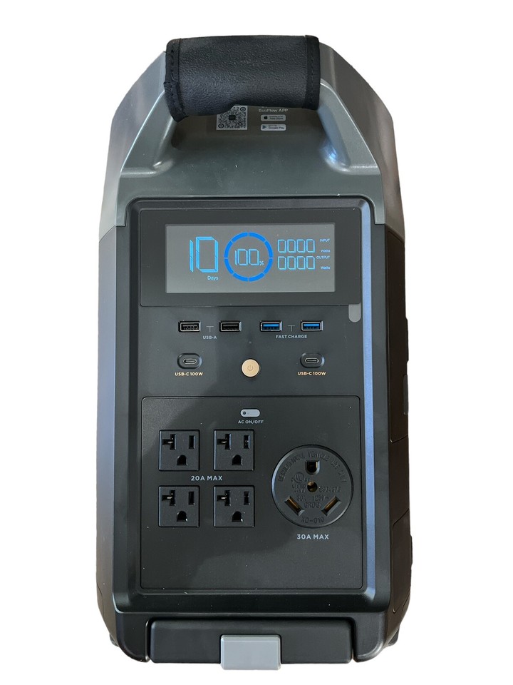 EcoFlow Delta Pro Generator Portable Home Battery 3600W Output EFD500 ...