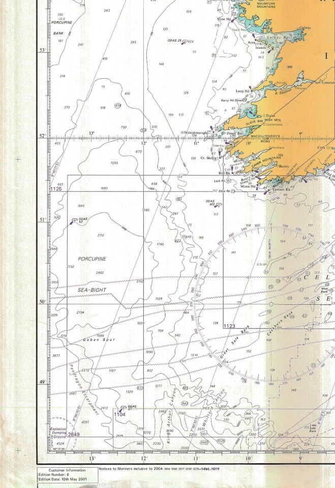 Admiralty 2 British Isles Chart Map Maritime Marine Wall Paper Nautical ...