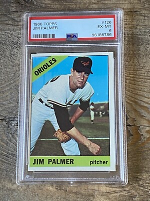 1966 Topps Baseball PSA 6 Jim Palmer Rookie Card HOF | eBay