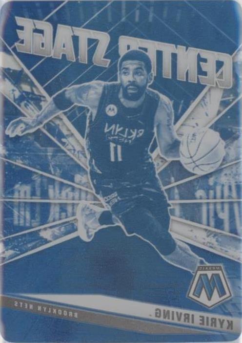 2020-21 Panini Mosaic - Center Stage Kyrie Irving #3 Printing Plate ...
