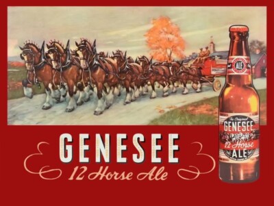 Genesee Beer - 12 Horse Ale NEW METAL SIGN: 9x12" & Ships Free | eBay