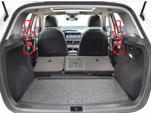 Rear Trunk Seats Envelope Style Mesh Cargo Net for VW Volkswagen Taos ...