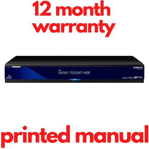 Humax Foxsat HDR 320GB DVR Freesat+ HD Satellite TV Receiver Manual ...