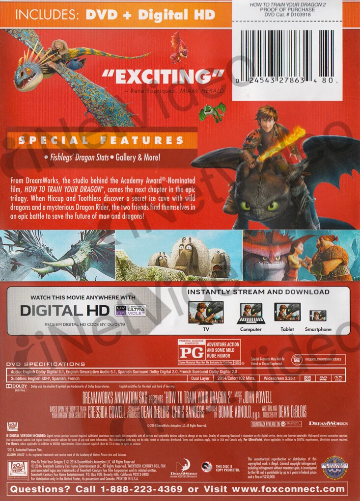How To Train Your Dragon Dvd Cover