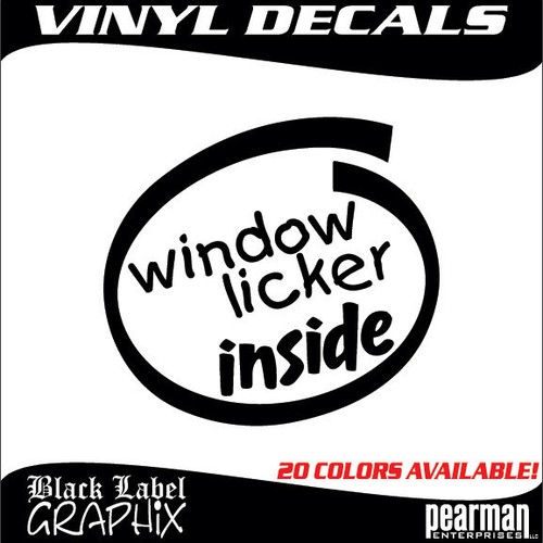 Window Licker Inside Funny Prank Car Truck Window Laptop Vinyl Decal ...