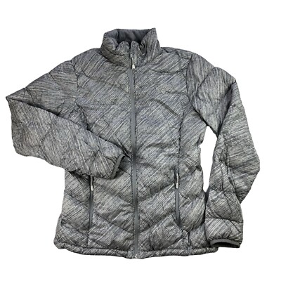 Mountain Hardwear Q Shield Down Puffer Womens XS Gray Full Zip Jacket ...