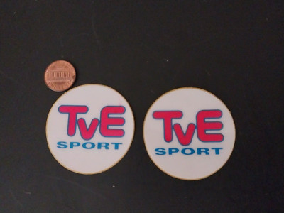 X2 VINTAGE TVE SPORT SMALL Sticker Decal ORIGINAL OLD STOCK | eBay