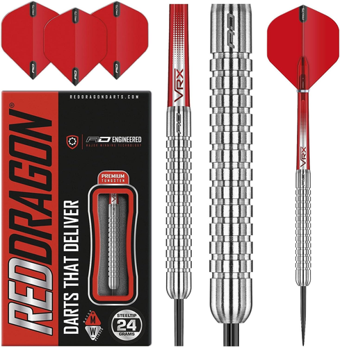 RED DRAGON Hell Fire A: 24 Gram Tungsten Professional Darts Set with ...