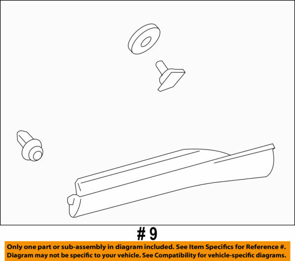 75076-48040 Toyota Moulding sub-assy, rear door, outside lh 7507648040 ...