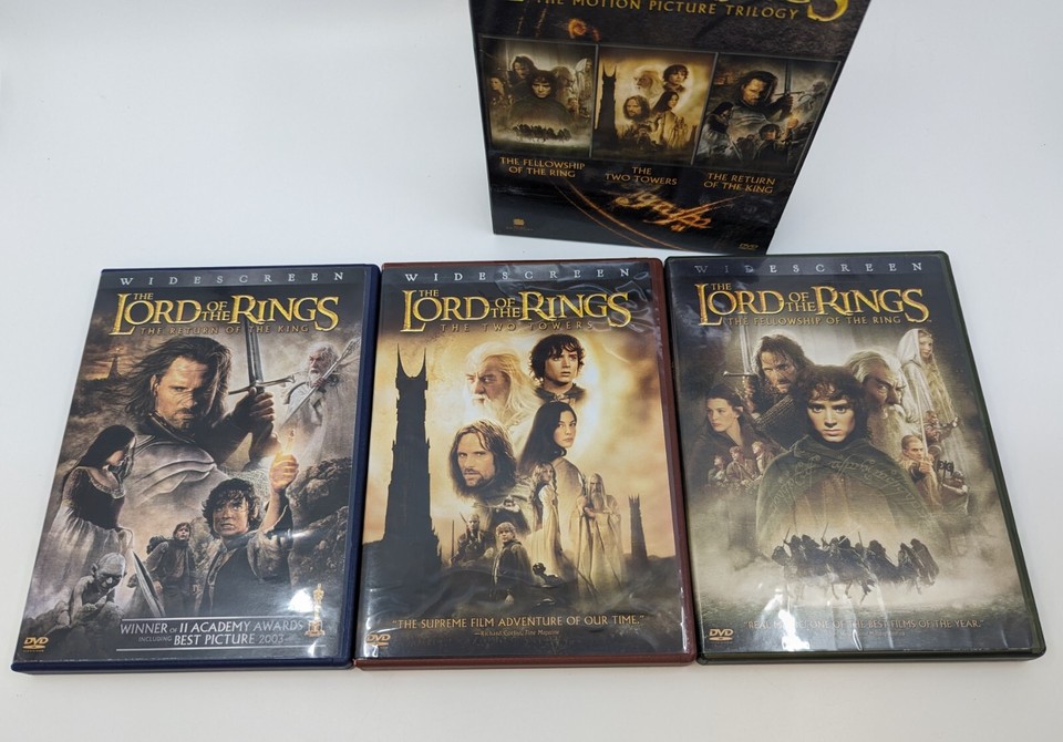 The Lord of the Rings 3-Movie Trilogy DVD Boxed Set (Widescreen) | eBay