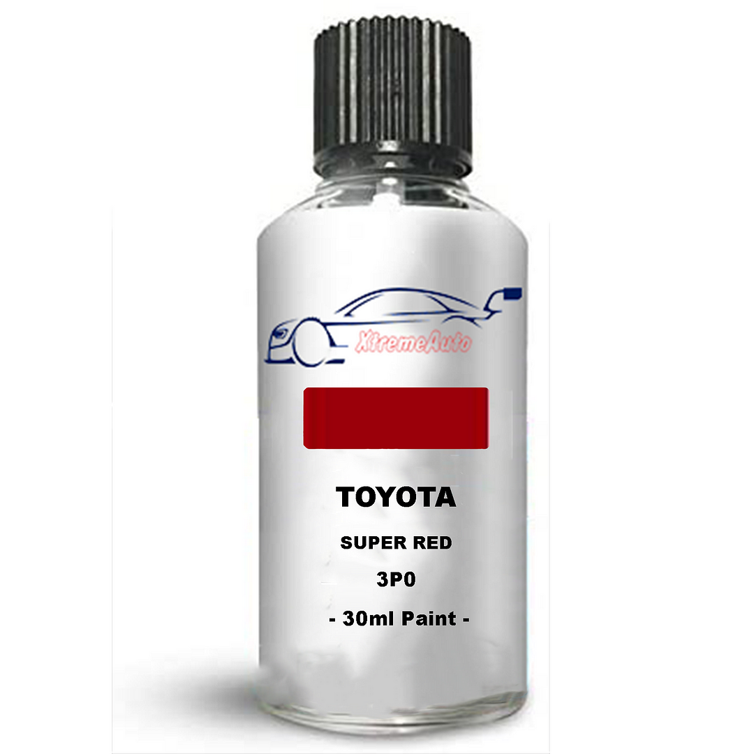 Touch Up Paint For Toyota Yaris Verso Super Red 3P0 Stone Chip Brush ...
