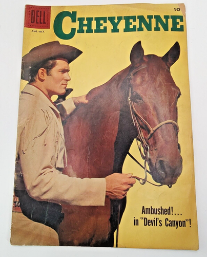 Cheyenne #8 Comic Book Dell Comics Western 1958 Clint Walker Devils ...