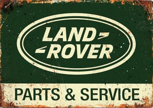 Retro Land Rover Metal Sign Car Workshop Garage Tin Plaque A4 Approx ...