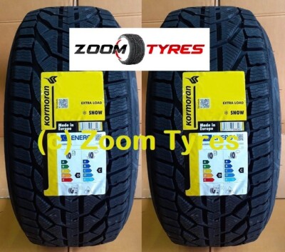 2 x 225 50 17 KORMORAN WINTER SNOW MADE BY MICHELIN TYRES 98V 2255017 ...
