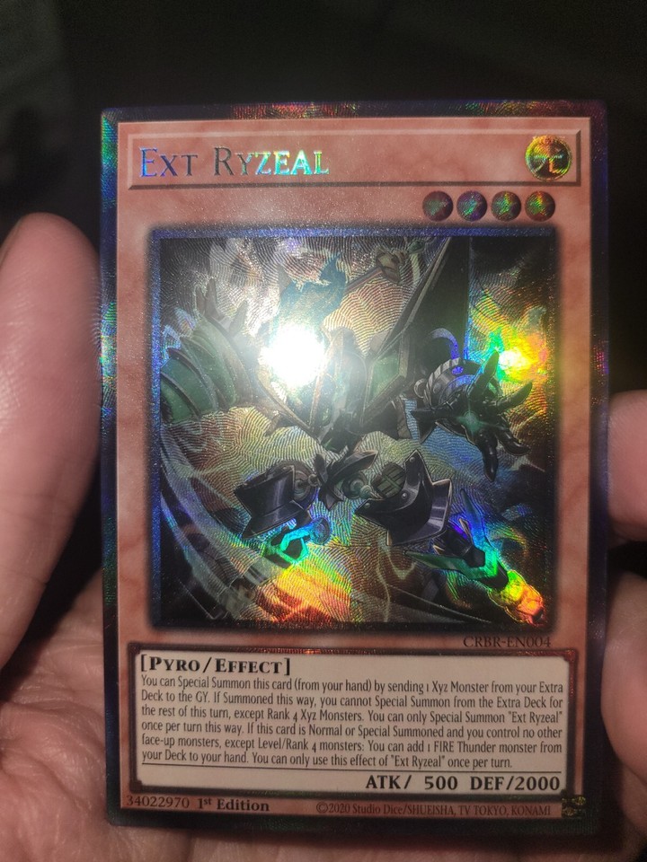 EXT RYZEAL CRBR-EN004 COLLECTOR'S RARE 1st Edition - Crossover Breakers ...
