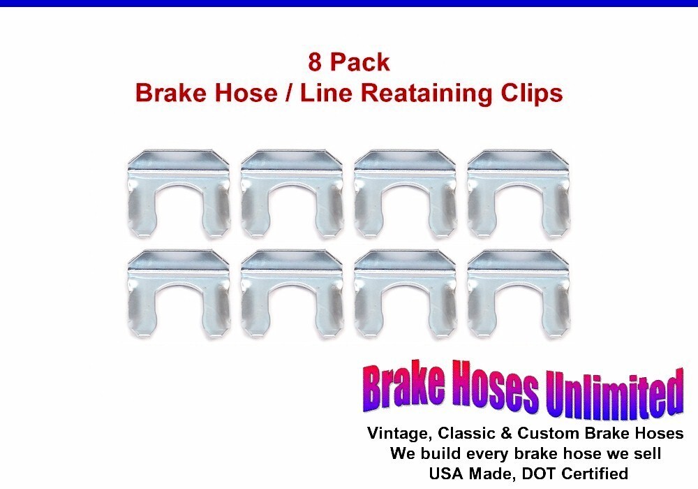 BRAKE HOSE RETAINING CLIPS - 8 Pack | eBay