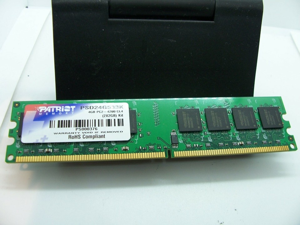 Patriot PSD24G533K 2GB PC4200 DDR2-533 SDRAM 240pin CL4 Memory Module ...