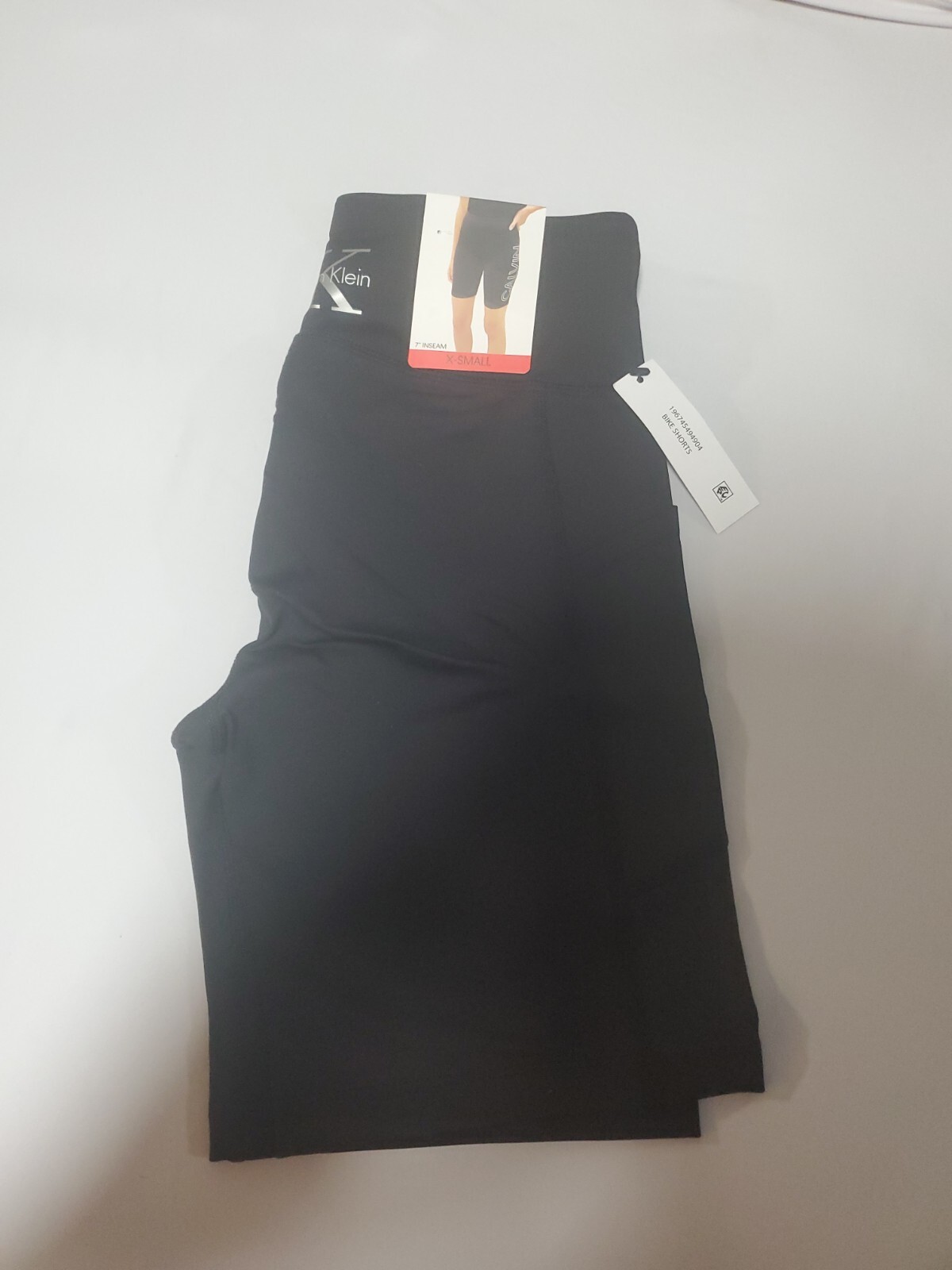 Calvin Klein Womens High Rise Fashion Print Bike Shorts XS | eBay