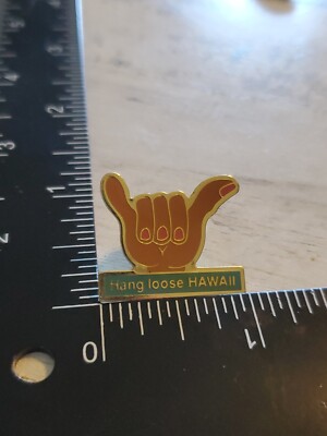 Hawaii Hang Loose Pin Hawaiian Hand Sign Travel Souvenir mh | eBay
