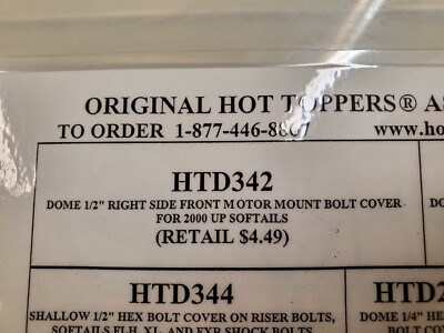 HOT TOPPER® CHROME TOPPERS - SET OF 2 RIGHT SIDE MOTOR MOUNT COVERS ...
