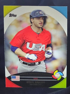 RYAN BRAUN USA 2013 TOPPS WBC-15 WORLD BASEBALL CLASSIC TOURNAMENT | eBay