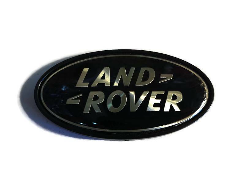 Land Rover Tailgate Emblem Badge GREEN and SILVER Oval Logo SIZE 4.8x9 ...