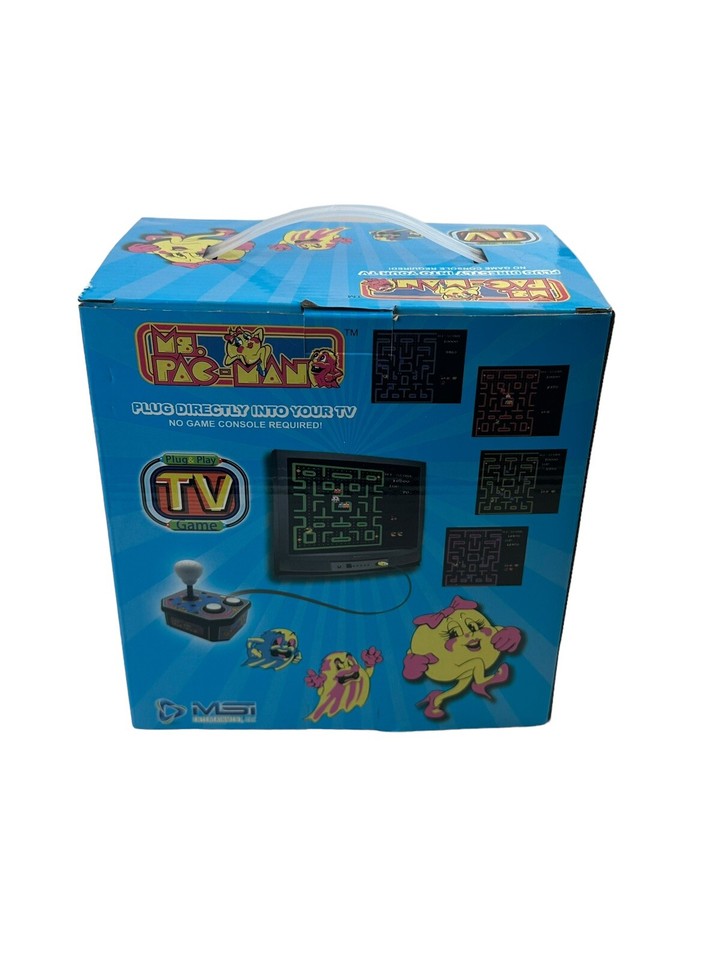 Ms. PACMAN Plug and Play Classic Arcade TV Game MSI Entertainment 1993 ...
