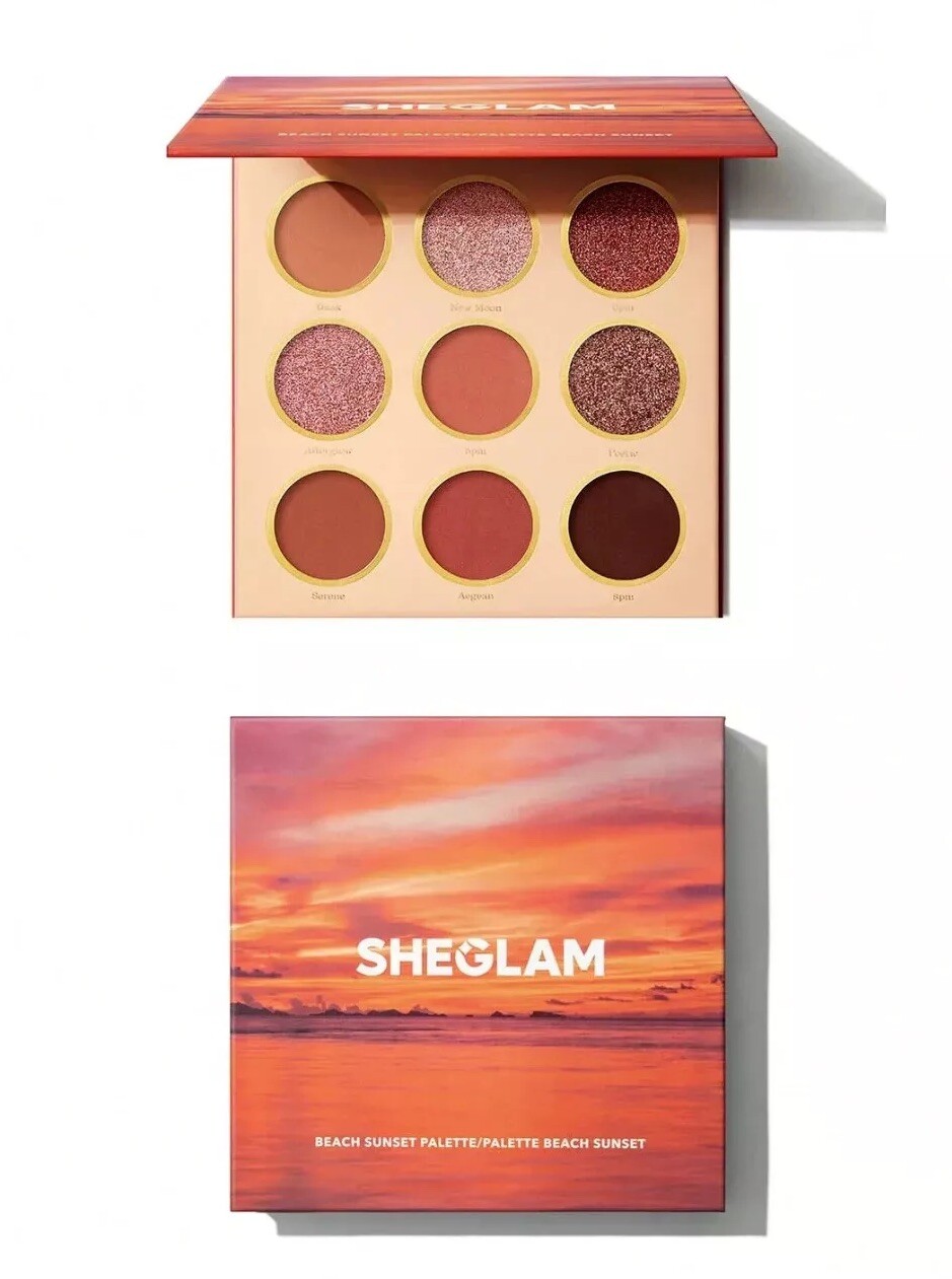 Sheglam BEACH SUNSET Eyeshadow Palette Red Orange Pink Authentic New In ...