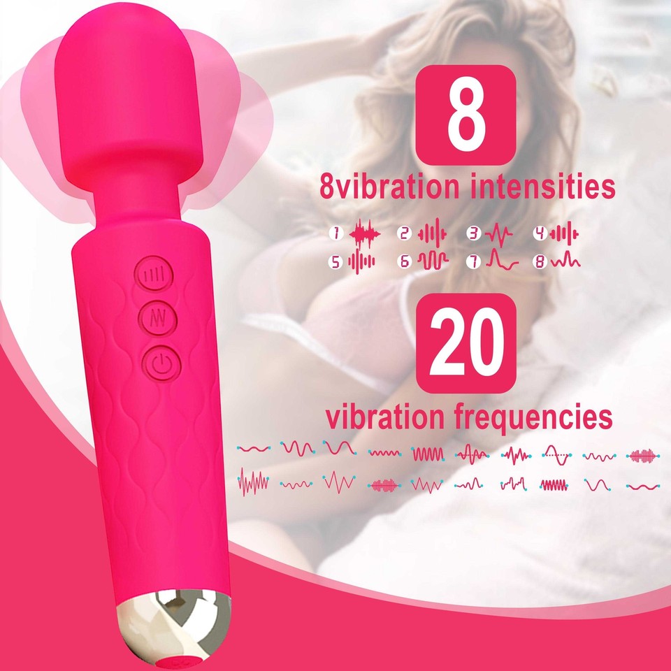 7.9" Dildo Vibrator Wand Massage 20 Speeds G-spot Clit Stimulator Sex Toys Women | eBay