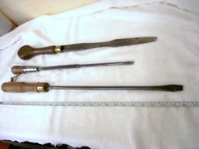 VINTAGE 1800s to Early 1900s LOT OF 3 WOOD HANDLE SCREWDRIVERS | eBay