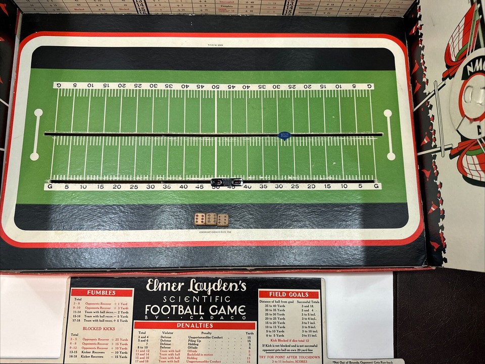 Vintage Elmer Layden Scientific Football Game College Edition Complete ...