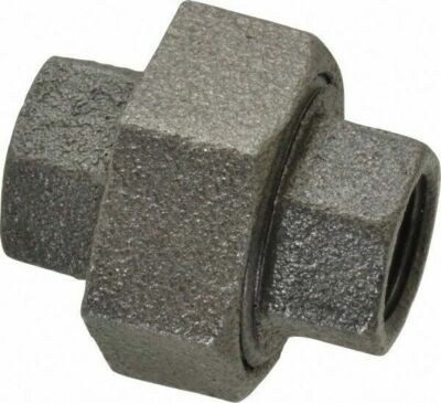 1-1/4" inch Black Union Maleable IPS Threaded Fitting | eBay