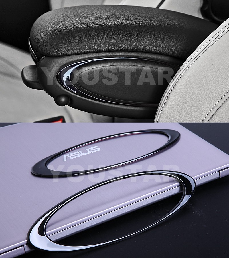 US STOCK X2 GLOSS BLACK Armrest Center Console Trims for MINI Cooper ...