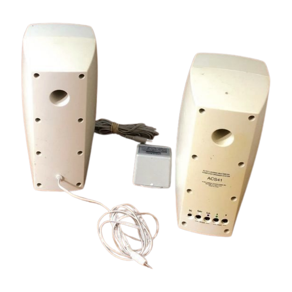 Vintage Gateway 2000 ACS41 Altec Lansing Multimedia Computer Speaker ...