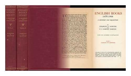 SAWYER, CHARLES JAMES (1876?-1931) English Books 1475-1900, a Signpost ...