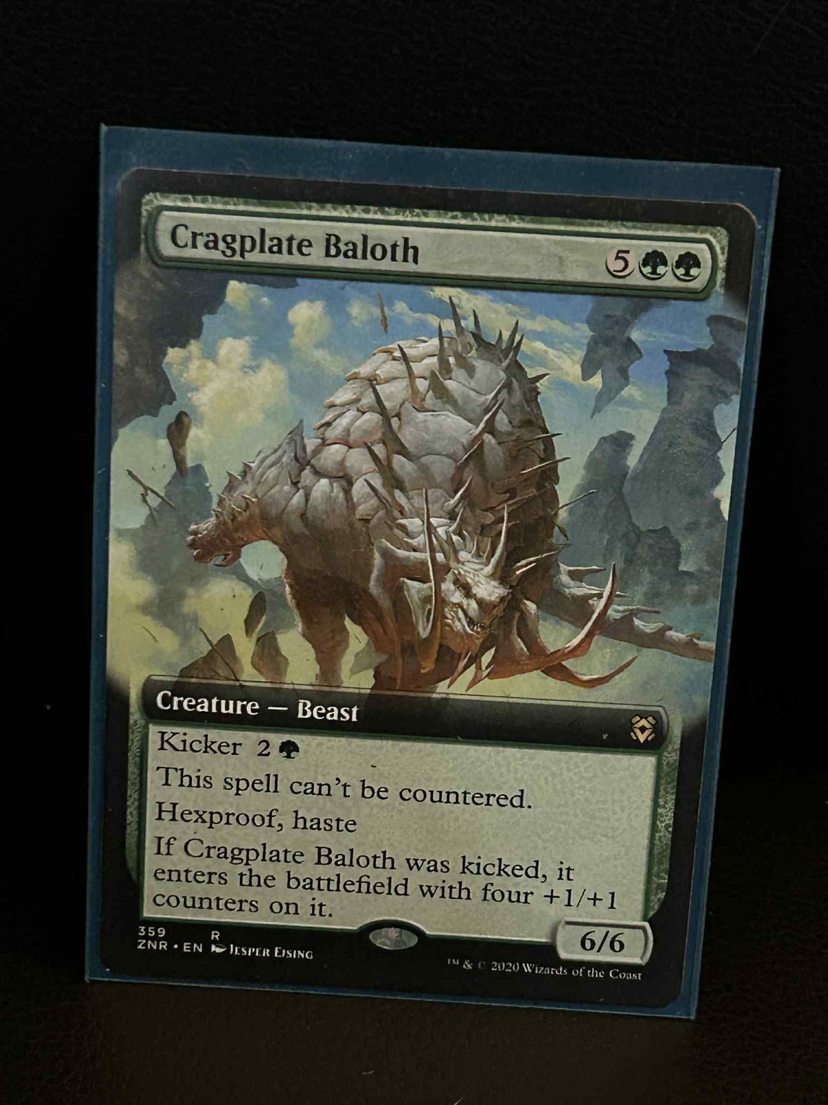 Cragplate Baloth - Extended Art Zendikar Rising Magic: the Gathering ...