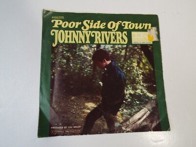 Johnny Rivers Poor Side of Town 45 Record Jacket Cover (no record) | eBay