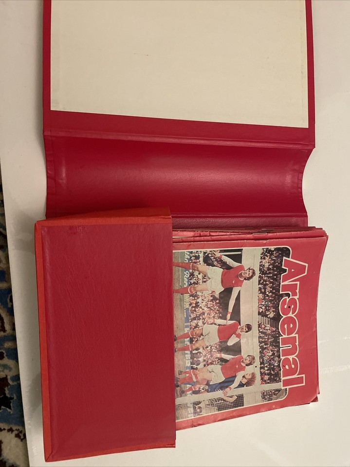 1978/79 Season - arsenal programme binder With 25 Programmes | eBay UK