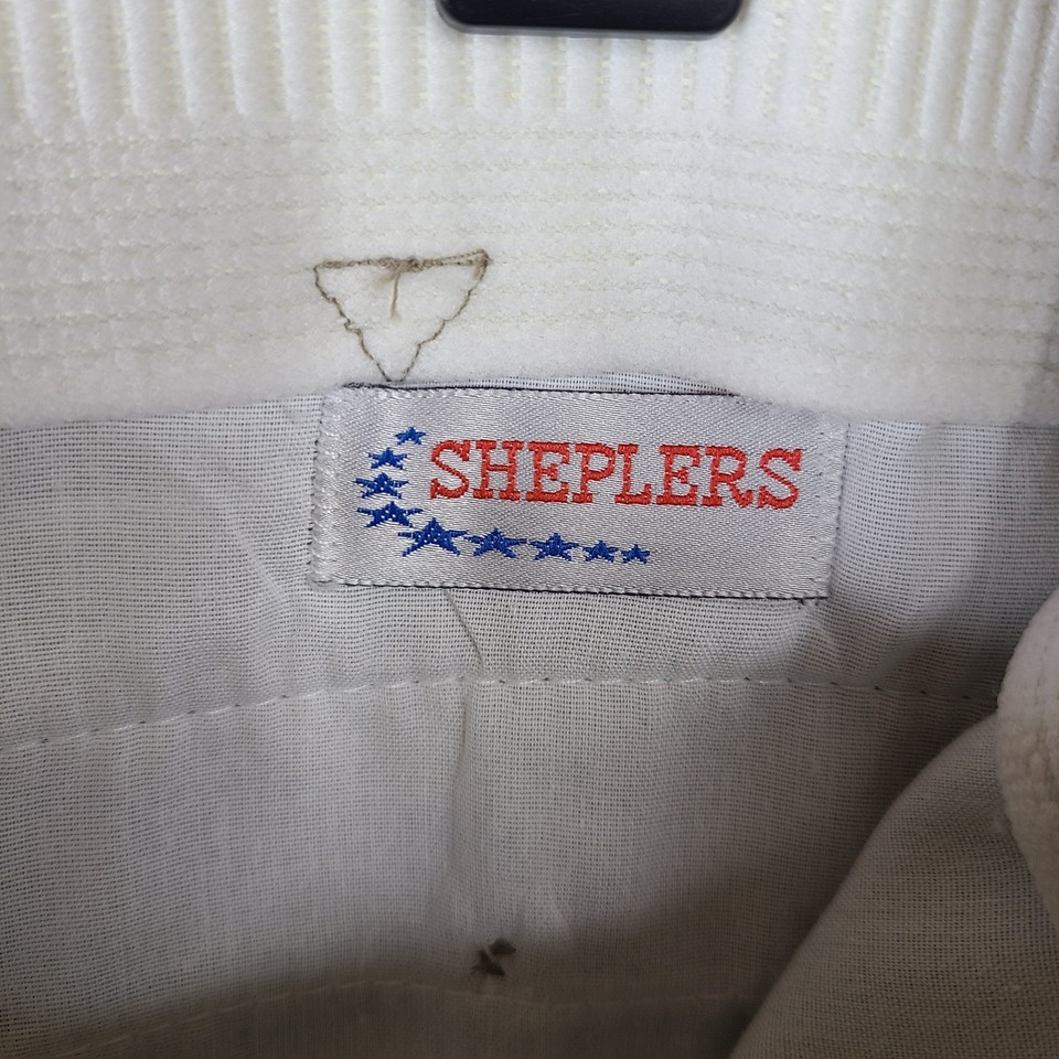 Vintage Sheplers Pants Men 33 (32x28) Beige Western Chino Polyester USA ...