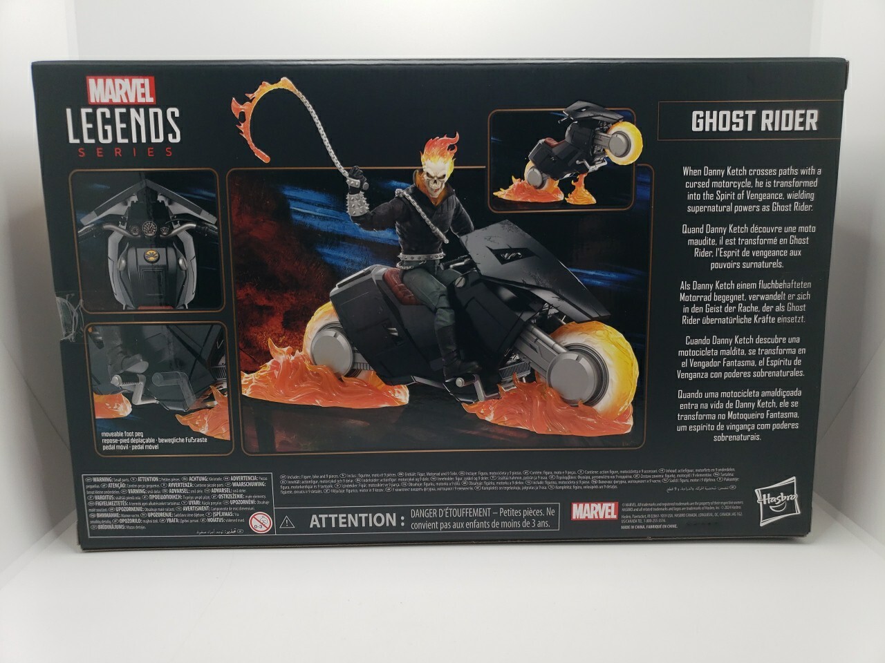 Marvel Legends Ghost Rider Danny Ketch With Motorcycle Action Figures ...