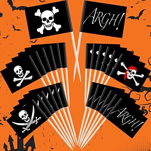 Printable Pirate Flags For Cupcakes