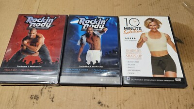 ROCKIN' BODY 4-Workouts + 3-Workouts + 10MIN Solutions 2-Disc 1 Is NEW ...
